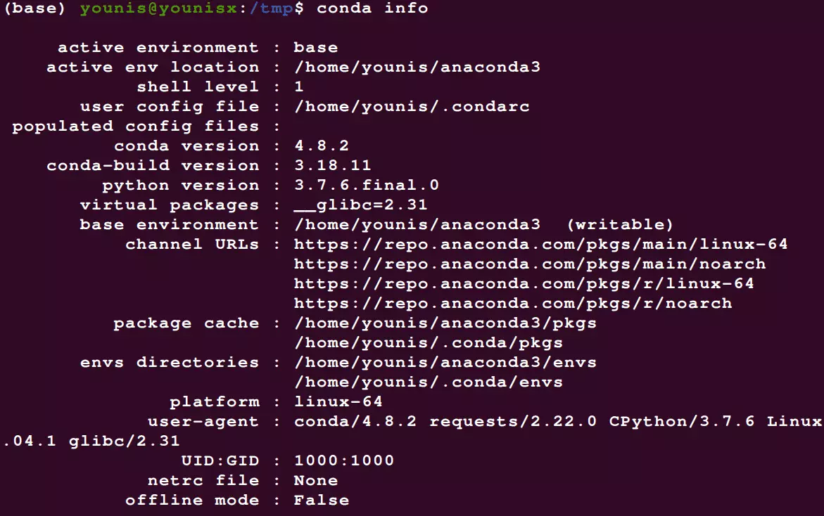 Jak nainstalovat Anaconda v Ubuntu 20.04 8345_9