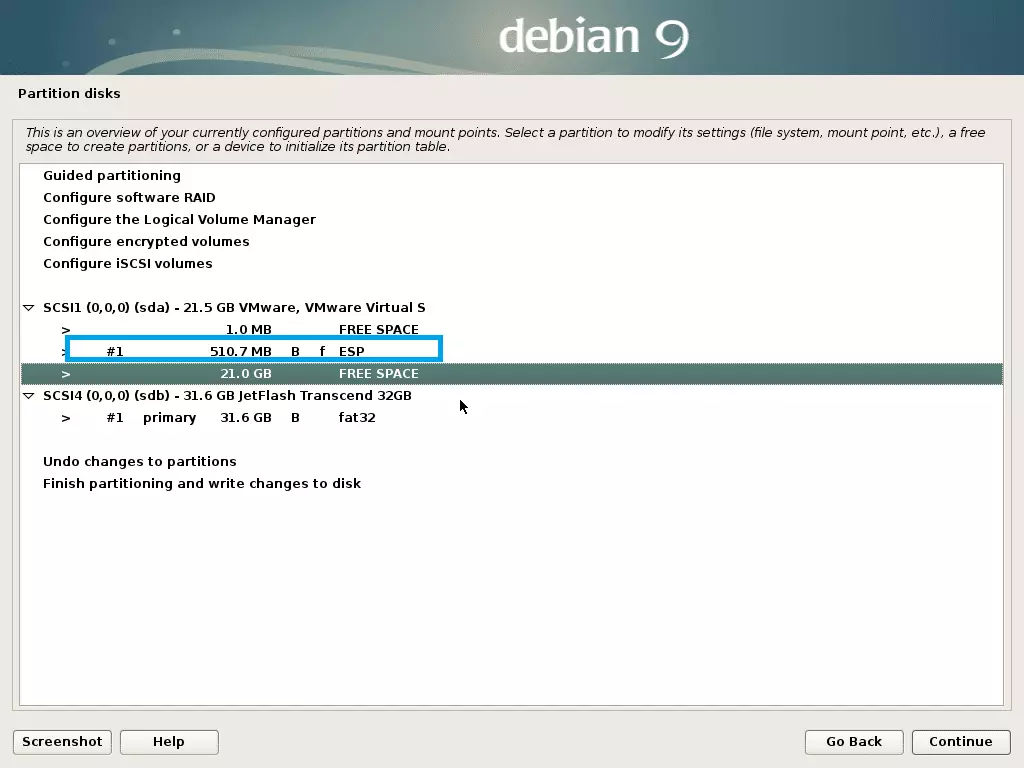 Ki jan yo enstale Debian 9 Stretch soti nan USB 8387_43