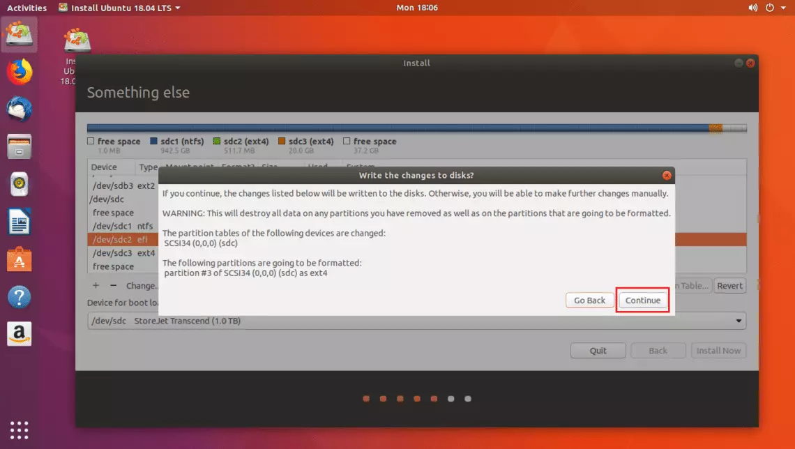 Koresha Ubuntu 18.04 Kuva kuri USB Stick 8388_16