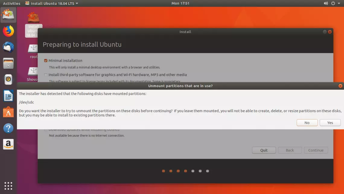Patakbuhin ang Ubuntu 18.04 Mula sa USB Stick 8388_8