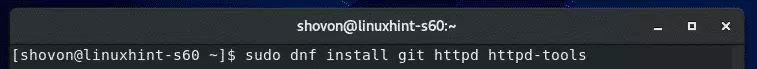 กำหนดค่าเซิร์ฟเวอร์ Git ด้วย HTTP บน CentOS 8 8399_2