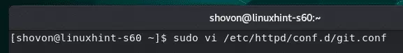 กำหนดค่าเซิร์ฟเวอร์ Git ด้วย HTTP บน CentOS 8 8399_5