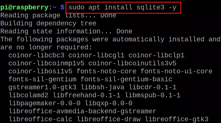 Raspberry Pi-da SQLite bilan ishlashni boshlash 839_2