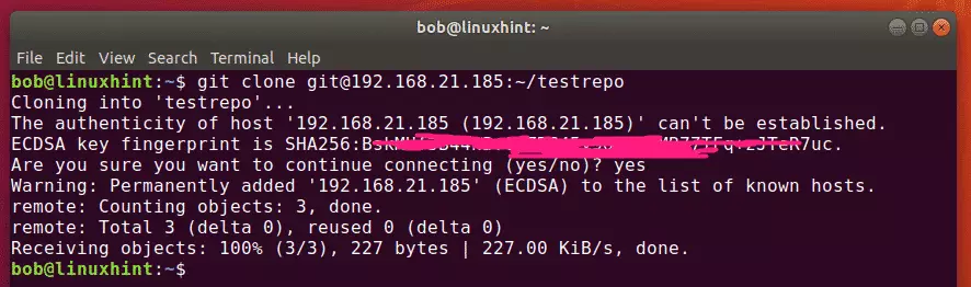 Ubuntu-da SSH bilan Git Serverni sozlang 8401_37