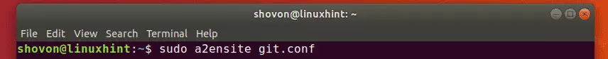 กำหนดค่าเซิร์ฟเวอร์ Git ด้วย HTTP บน Ubuntu 8402_13