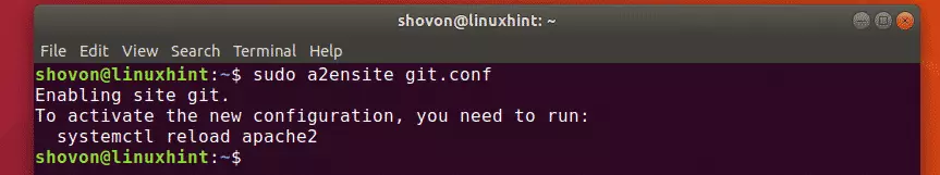 Конфигурирайте Git Server с HTTP на Ubuntu 8402_14