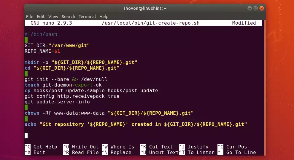 Konfigurera Git Server med HTTP på Ubuntu 8402_17