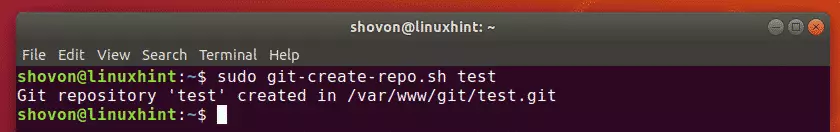 กำหนดค่าเซิร์ฟเวอร์ Git ด้วย HTTP บน Ubuntu 8402_20