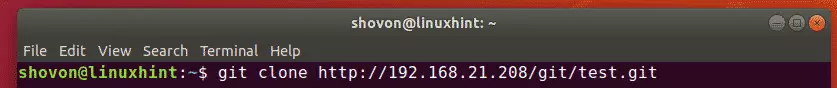 กำหนดค่าเซิร์ฟเวอร์ Git ด้วย HTTP บน Ubuntu 8402_22