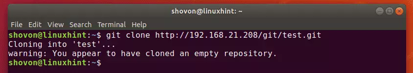 กำหนดค่าเซิร์ฟเวอร์ Git ด้วย HTTP บน Ubuntu 8402_23