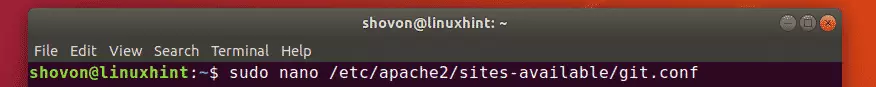 Configureer Git Server met HTTP op Ubuntu 8402_26