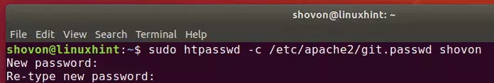 กำหนดค่าเซิร์ฟเวอร์ Git ด้วย HTTP บน Ubuntu 8402_30