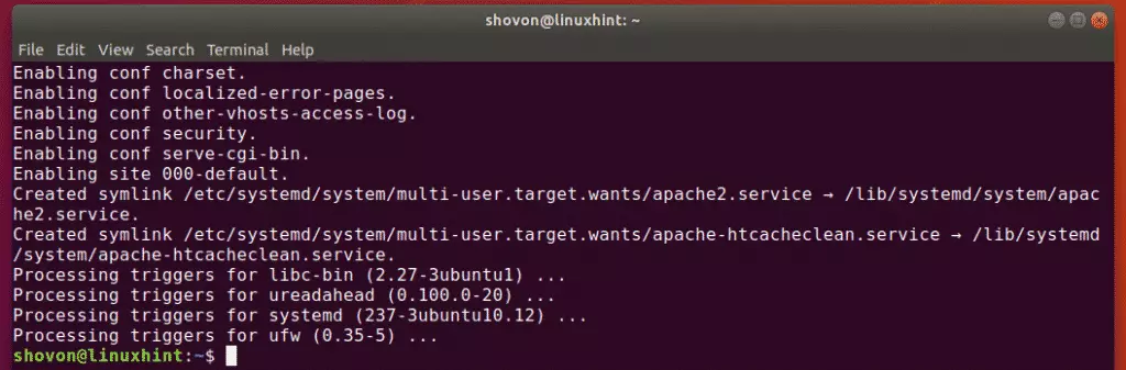 กำหนดค่าเซิร์ฟเวอร์ Git ด้วย HTTP บน Ubuntu 8402_5