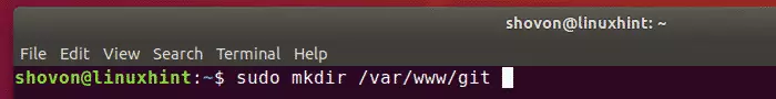 Configureer Git Server met HTTP op Ubuntu 8402_8