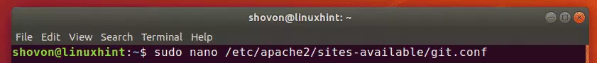 กำหนดค่าเซิร์ฟเวอร์ Git ด้วย HTTP บน Ubuntu 8402_9