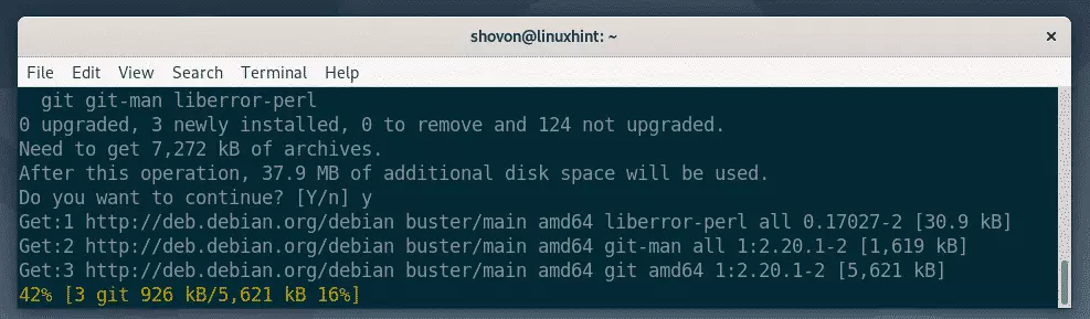 Instalēšana un darba sākšana ar Git operētājsistēmā Debian 10 8403_5