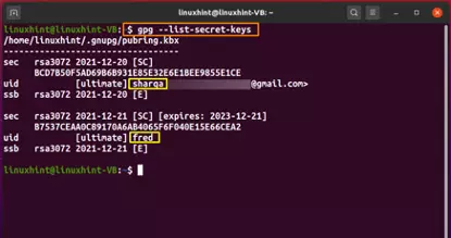 Як выдаліць ключы GPG у Linux 8417_15