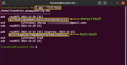 Як видалити ключі GPG у Linux 8417_16