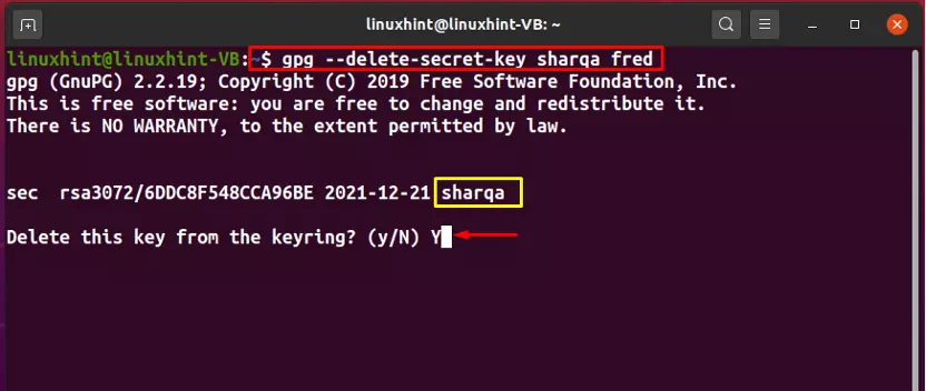 Linux တွင် GPG ကီးများကို ဖျက်နည်း 8417_17