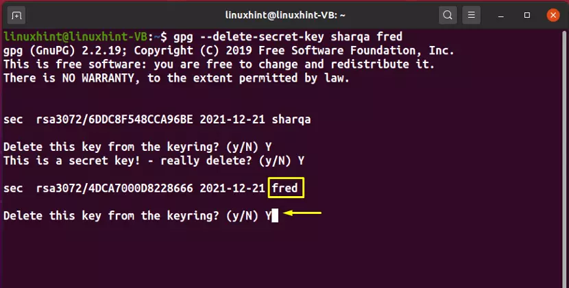 Linux တွင် GPG ကီးများကို ဖျက်နည်း 8417_19