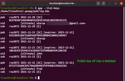Linux တွင် GPG ကီးများကို ဖျက်နည်း 8417_7