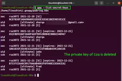 Kif Tħassar GPG Keys fil-Linux 8417_8