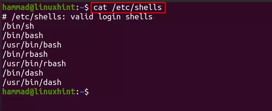 Quelle est la commande Linux pour savoir quel shell vous utilisez 8423_1