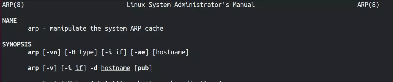 Zer da arp komandoa Linux-en 8428_10