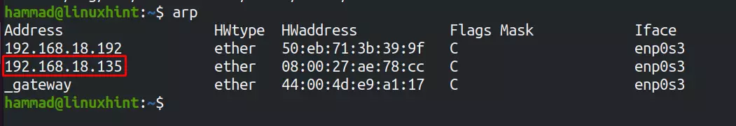 Zer da arp komandoa Linux-en 8428_3