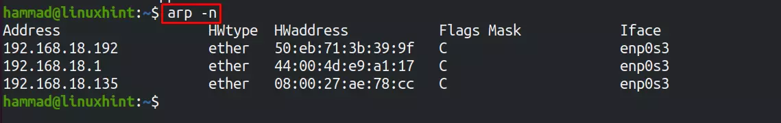 Zer da arp komandoa Linux-en 8428_6