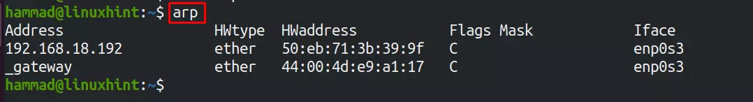 Zer da arp komandoa Linux-en 8428_8