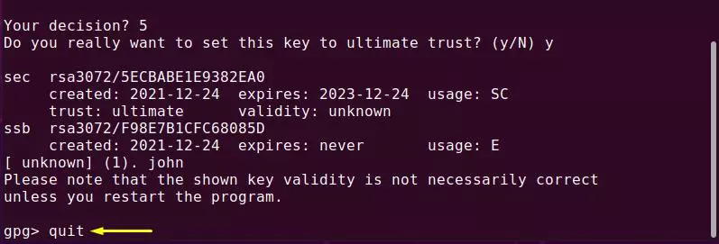 Како решити гпг: дешифровање није успело: нема грешке у тајном кључу 8432_21