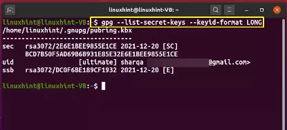 Linux жүйесінде GPG кілттерін қалай тізімдеуге болады 8435_3