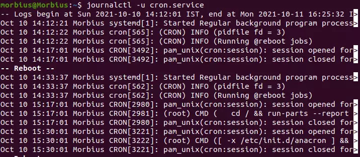 Како да креирам посветен дневник за историја на Crontab 8450_2