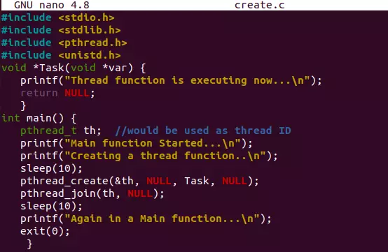 C pthread_create ഫംഗ്ഷൻ ഉപയോഗം 8479_7
