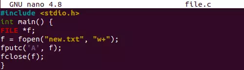 మీరు C లోని ఫైల్కి ఎలా వ్రాస్తారు? 8494_4