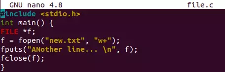 Giunsa Nimo Pagsulat sa usa ka File sa C? 8494_6