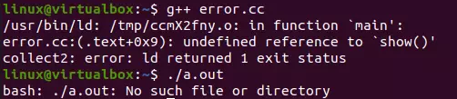 ERROR: Simbol Eksternal C++ sing ora ditanggulangi 8503_3