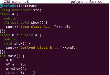 C++ の例におけるポリモーフィズム 8505_9