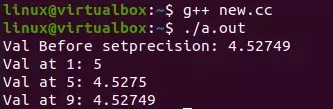 Sut i Ddefnyddio Setprecision yn C ++ 8508_5