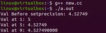 Hvernig á að nota Setprecision í C++ 8508_7