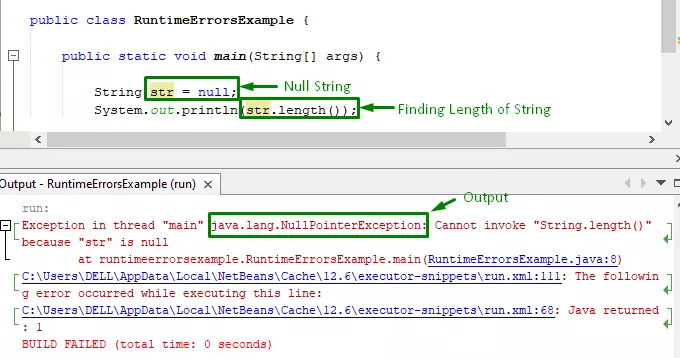 Unsa ang mga sayup sa Runtime sa Java | Gipasabot 8550_2