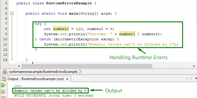 Unsa ang mga sayup sa Runtime sa Java | Gipasabot 8550_3