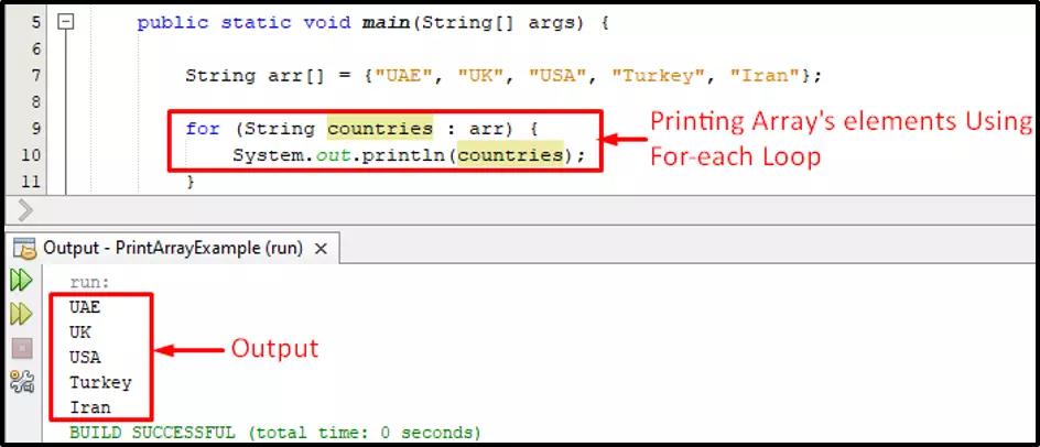 Come stampare un array in Java 8552_2