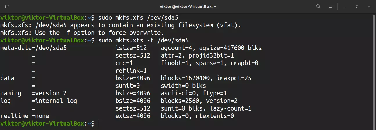 Kif Formatta Drive fil-Linux 8587_12