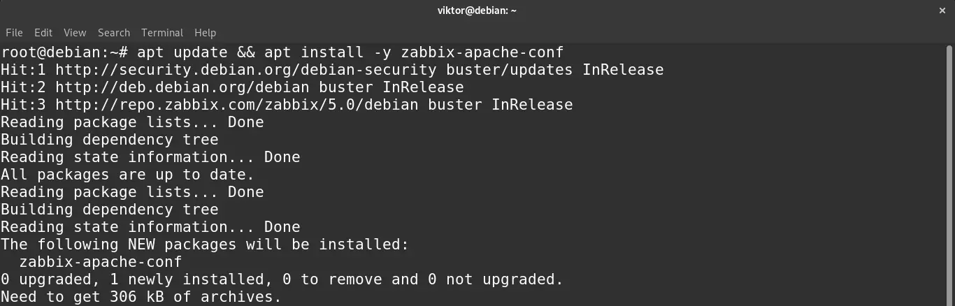 Kuidas installida Zabbix Debiani 8590_23
