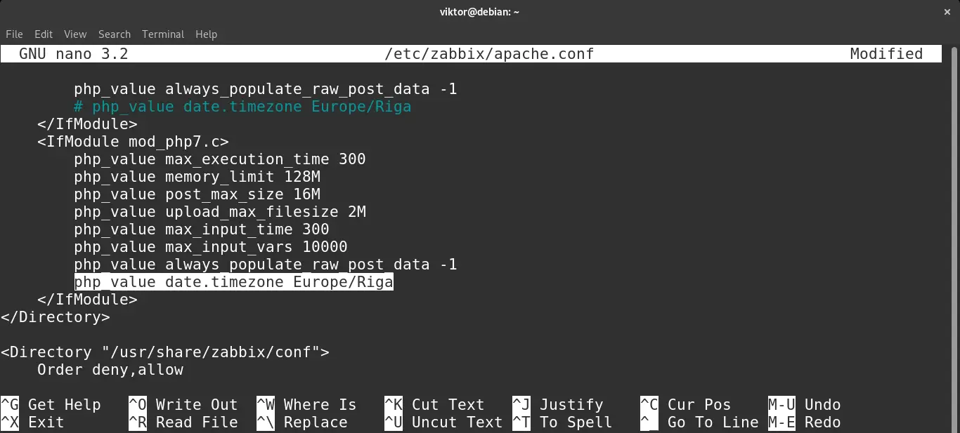 Чӣ тавр насб кардани Zabbix дар Debian 8590_25