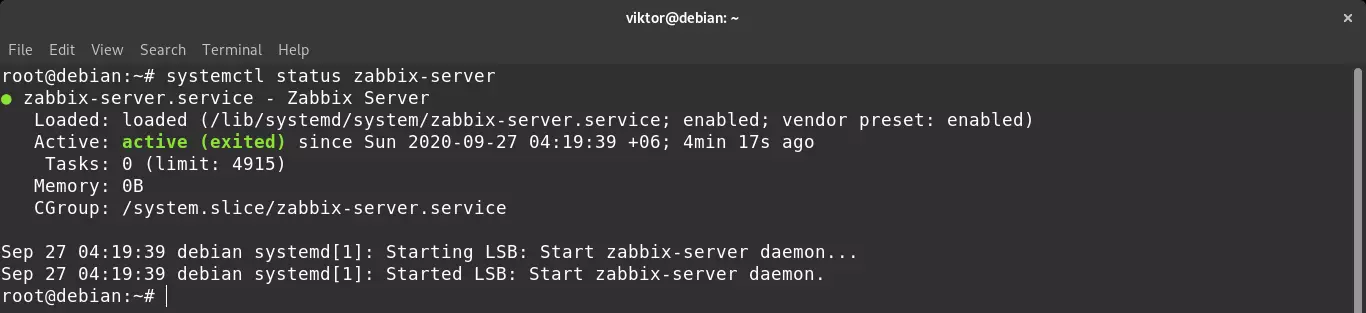 Kuidas installida Zabbix Debiani 8590_29