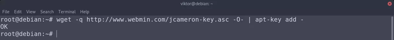 วิธีการติดตั้ง Webmin บน Debian 8591_4