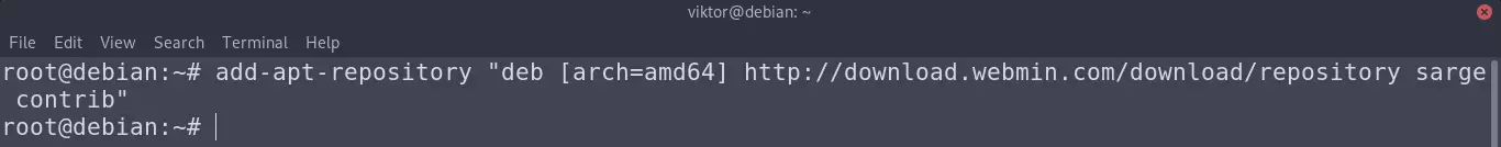 Yuav ua li cas rau nruab Webmin ntawm Debian 8591_5